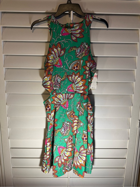 Gianni Bini | Dresses | Gianni Bini Green Floral Fitandflare Summer ...